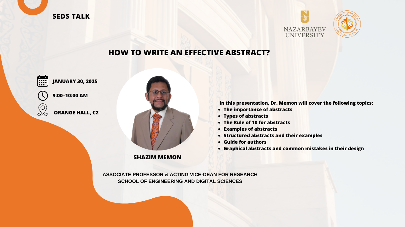 Workshop by Dr. Shazim Ali Memon on the topic "How to Write an ...